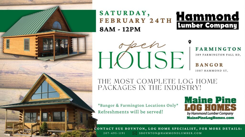 Open House Event - Maine Pine Log Homes